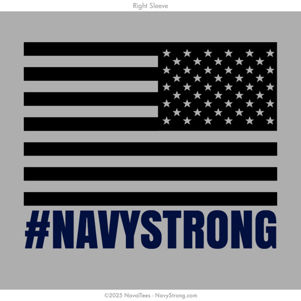 "Blue Emblem" Tee | Grey – NavyStrong