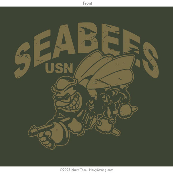 "Born to Build" Tee - Military Green – NavyStrong