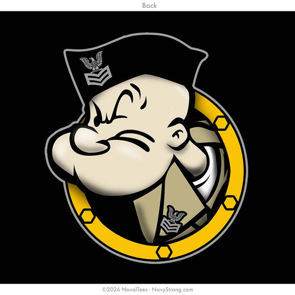 "First Class Popeye" Tee | Black – NavyStrong