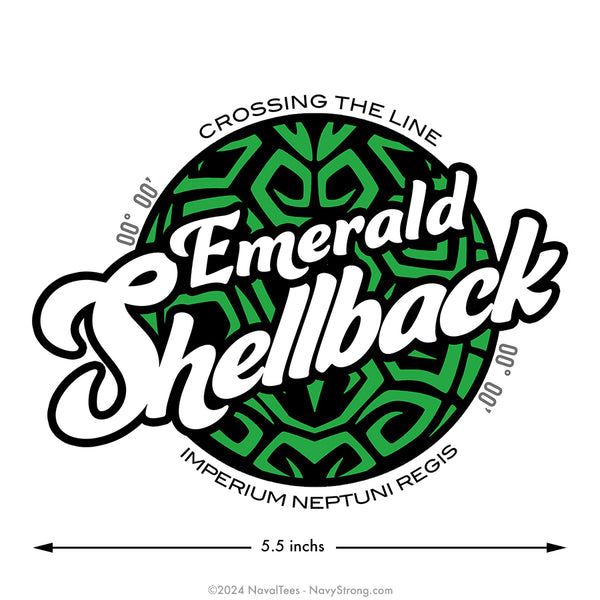 "Emerald Shellback" | 5.5 inch Vinyl Decal – NavyStrong