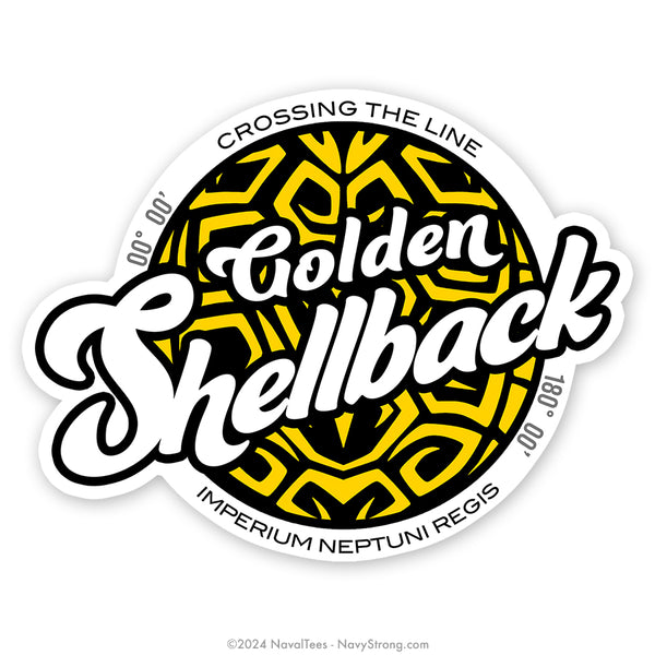 "Golden Shellback" | 5.5 inch Vinyl Decal – NavyStrong