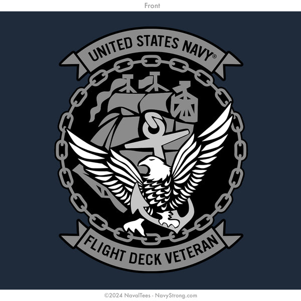 "Flight Deck Veteran" Tee | Navy – NavyStrong