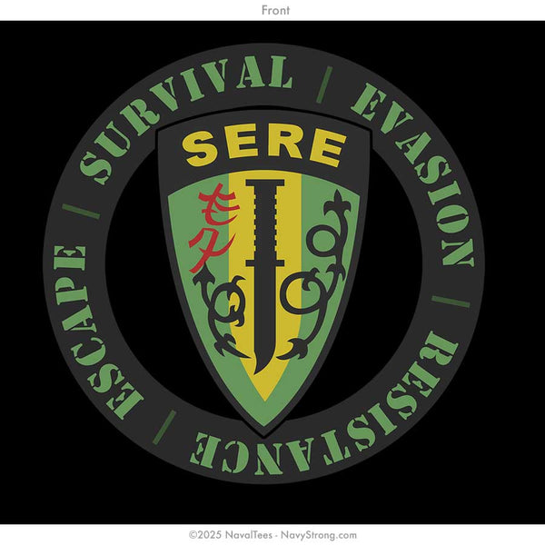 "SERE Conduct" Long Sleeve Tee | Black – NavyStrong