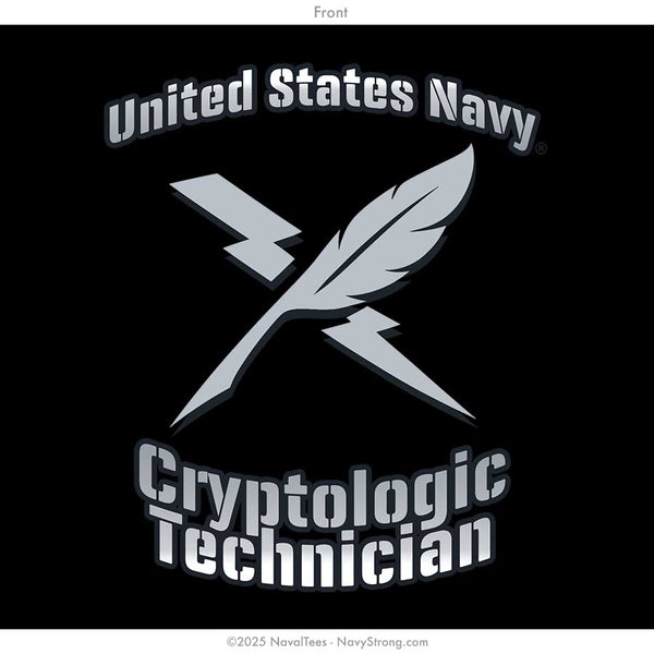 "Cryptologic Technician" Long Sleeve Tee | Black – NavyStrong